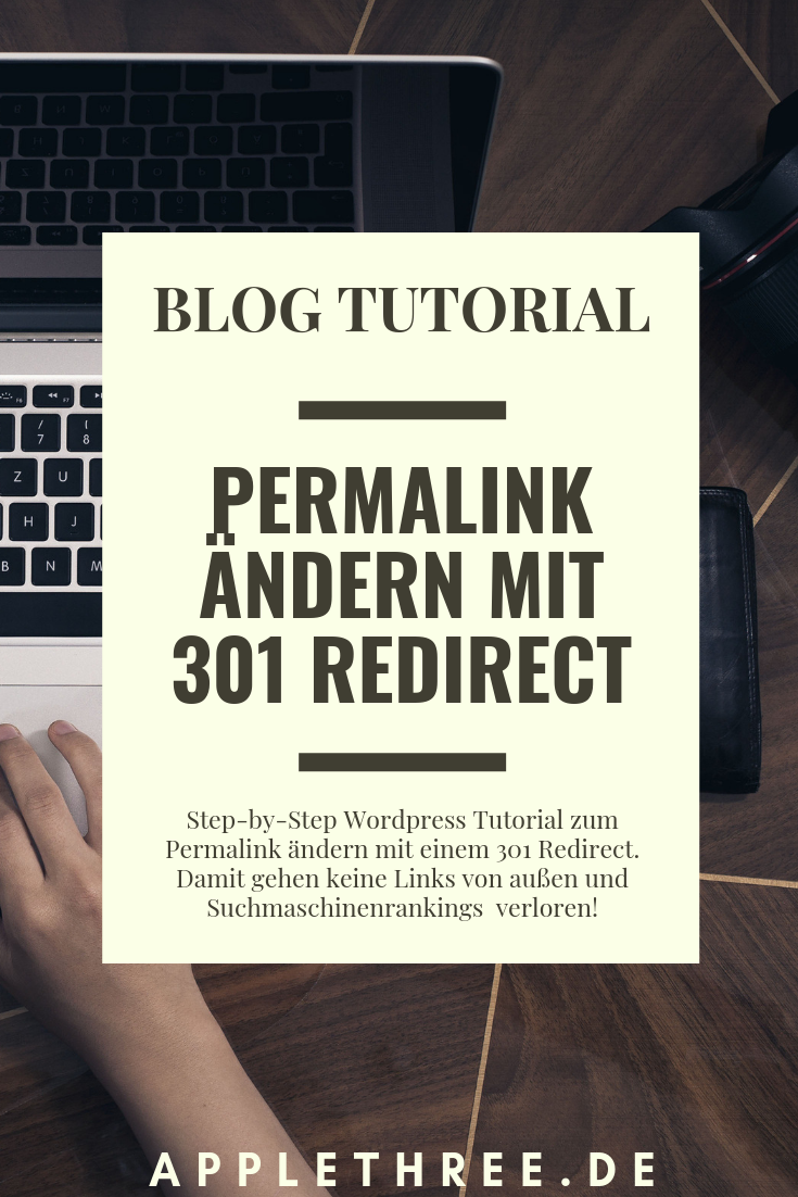 Permalink ändern mit 301 Redirect - Applethree - Food | Travel | Games
